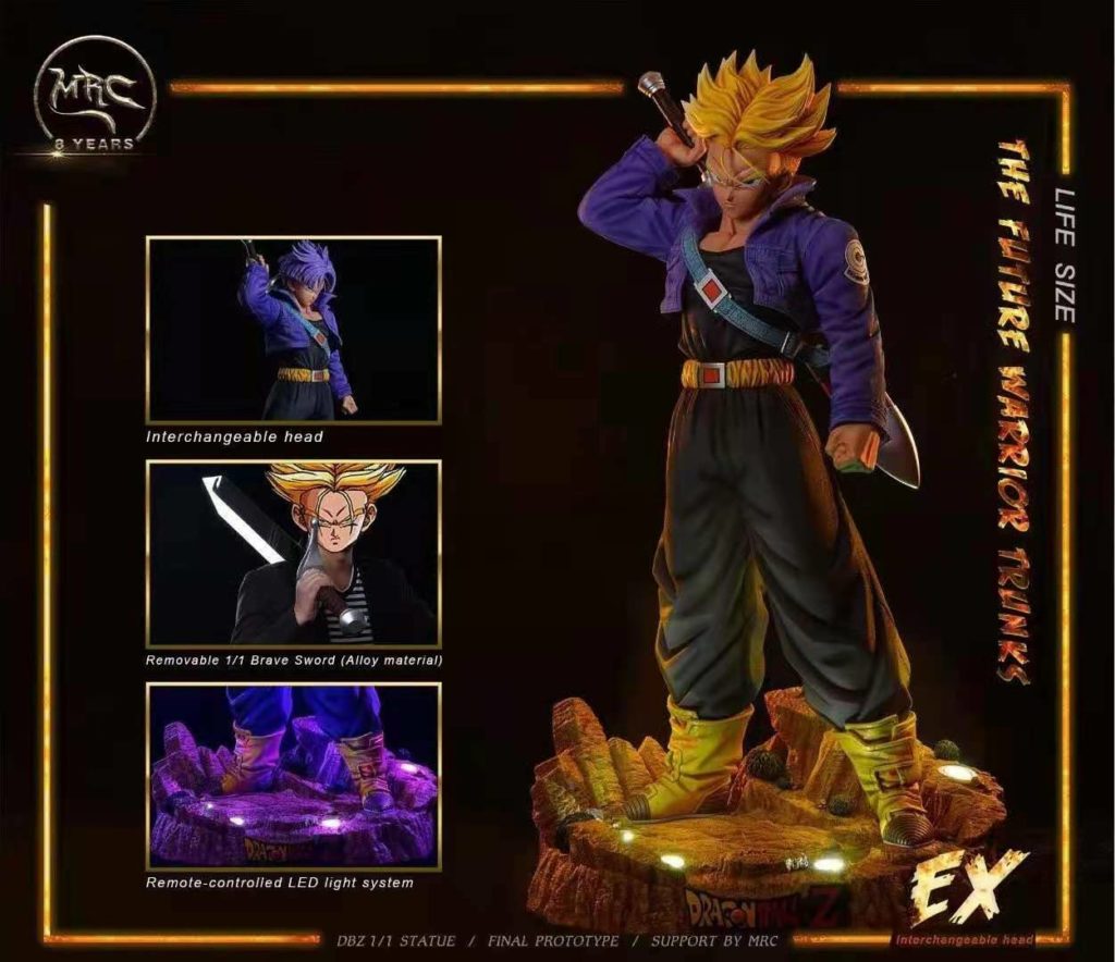 Dragon Ball Z - Future Trunks Lifesize EX | 1:1 Resin Statue | von MRC ...