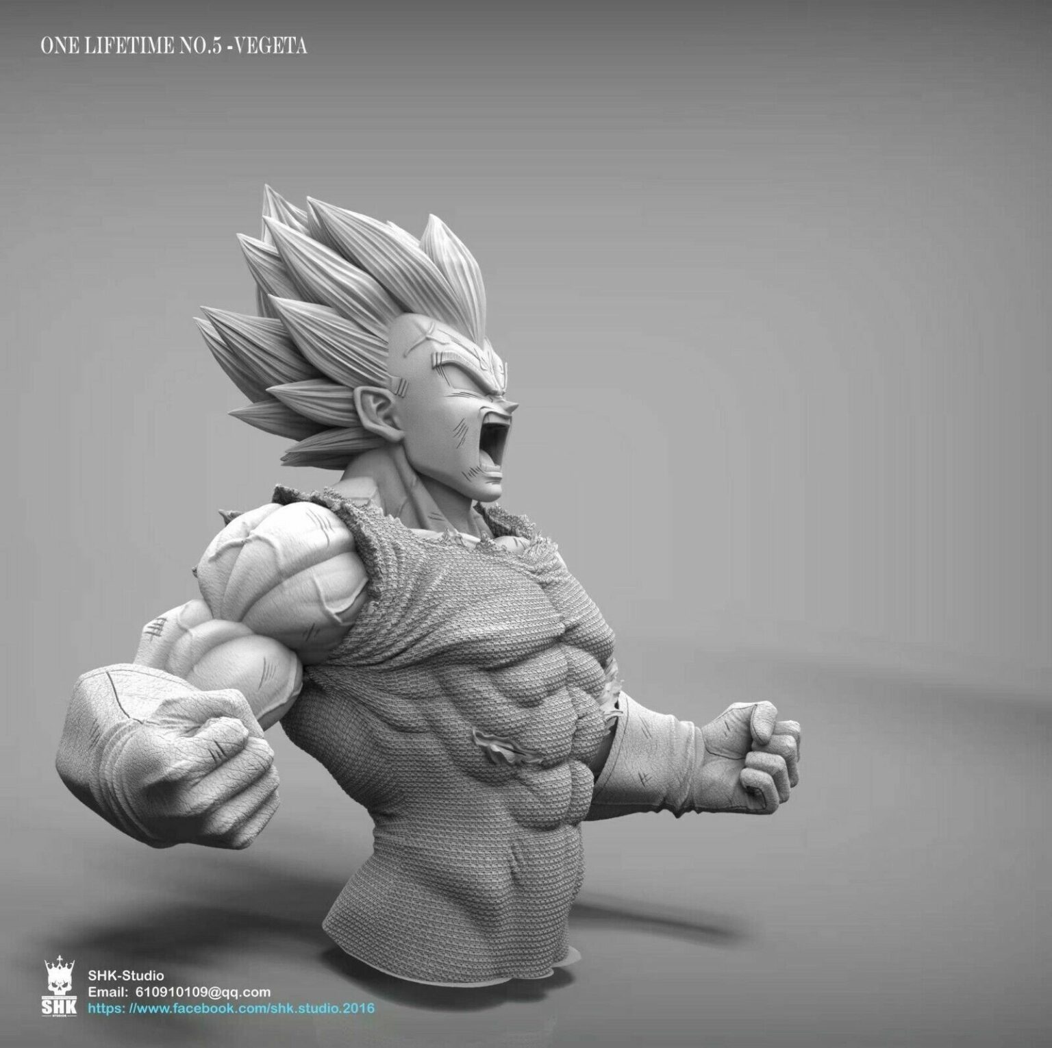 Dragon Ball - Vegeta Lifetime | Resin Statue | von SHK Studio ...