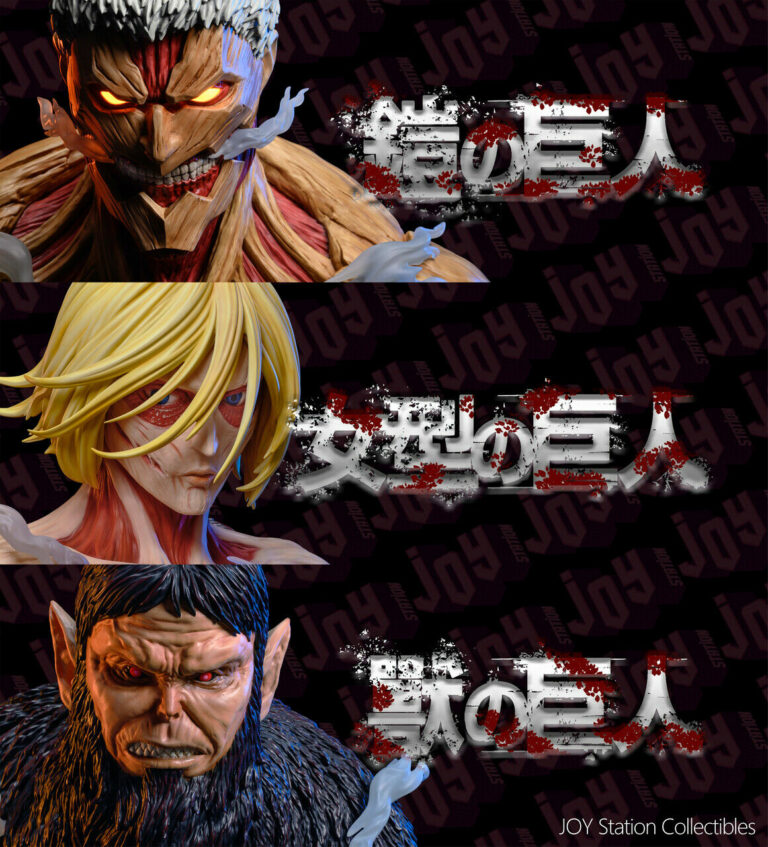 Attack on Titan - Armored/Beast/Female Titan| 1:1 Resin Bust | von JOY ...