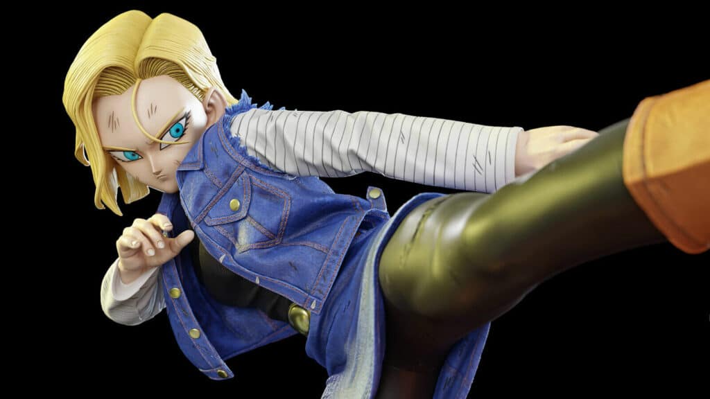 Dragon Ball Z - Android 17&18 vs. Gohan | 1:4 Resin Statue | von KD ...