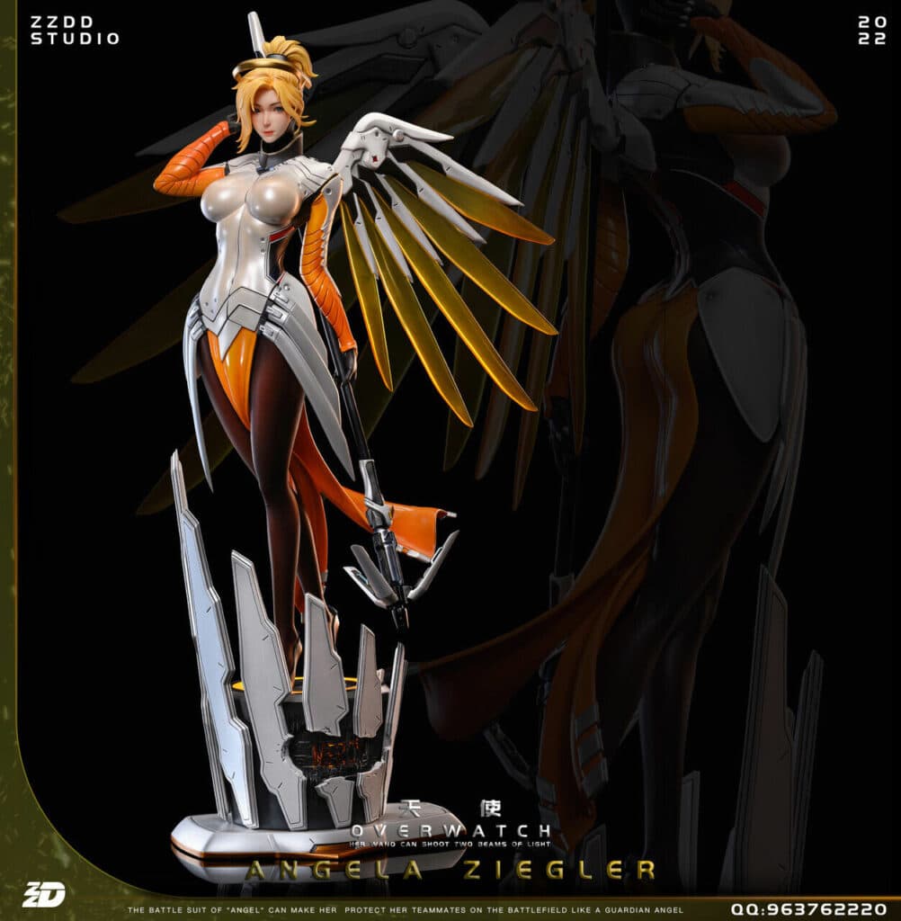Overwatch - Mercy | 1:4 Resin Statue | von ZZDD Studio | HandsomeCake ...