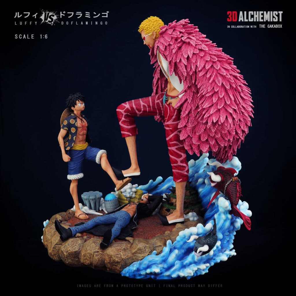 One Piece - Monkey D. Luffy vs. Donquixote Doflamingo | 1:6 Resin ...