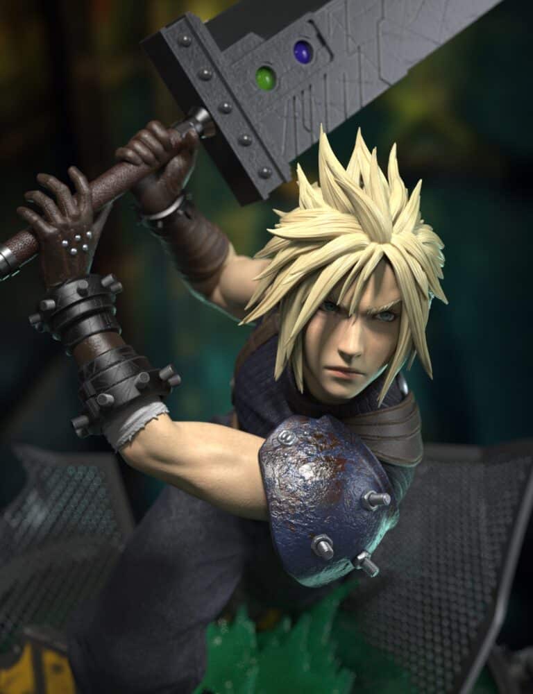 Final Fantasy - Cloud & Sephiroth | 1:4 Resin Statue | von Solar Studio ...