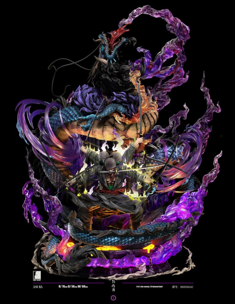 One Piece - Roronoa Zoro vs. Kaido | Resin Statue | von Last Sleep ...