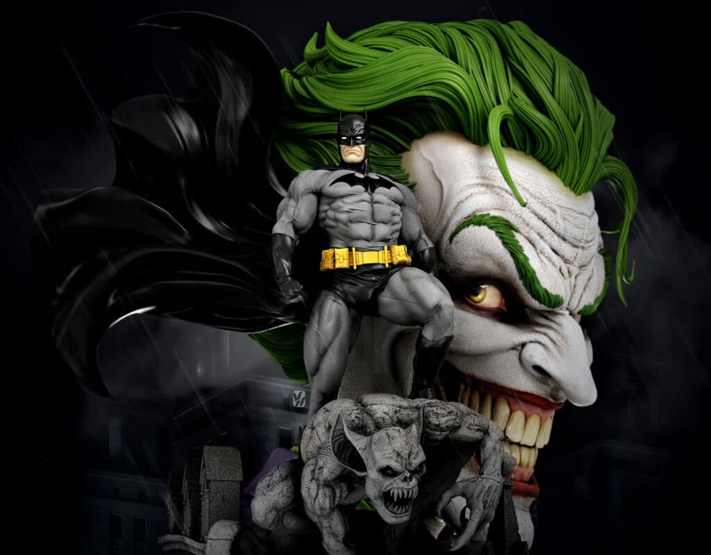 DC Comics - Batman vs. Joker | 1:4 Resin Statue | von NMK Studio ...