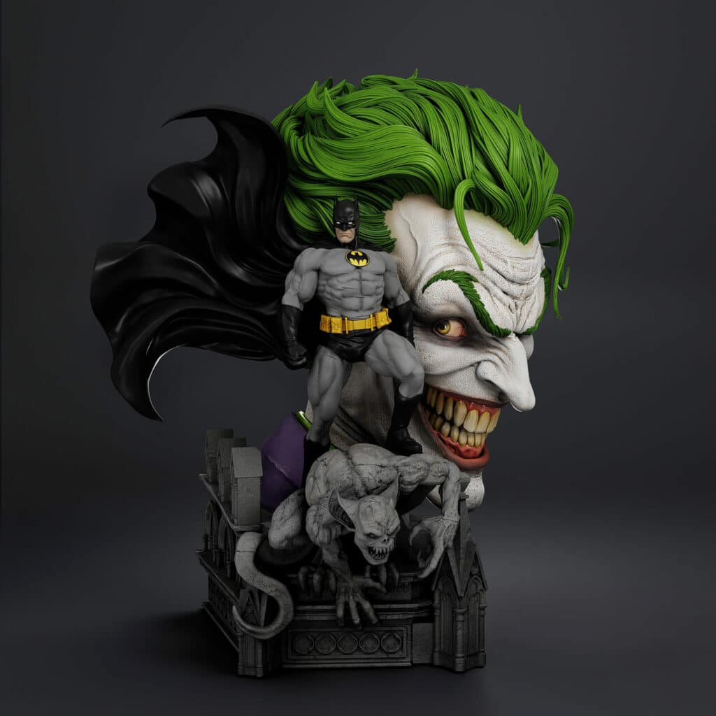 DC Comics - Batman vs. Joker | 1:4 Resin Statue | von NMK Studio ...