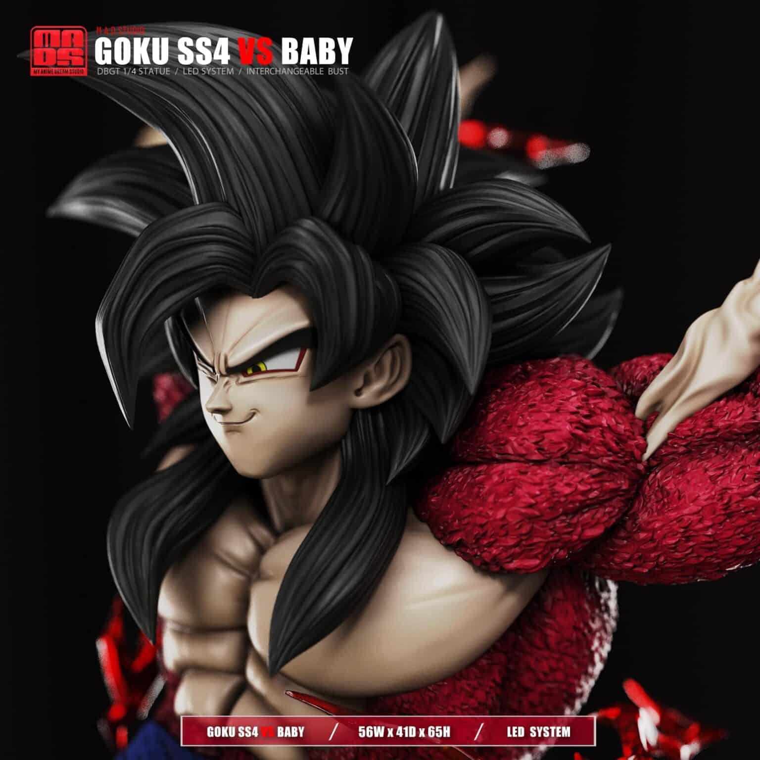 Dragon Ball - SS4 Goku vs. Super Baby 2 | 1:4 Resin Statue | von MAD ...