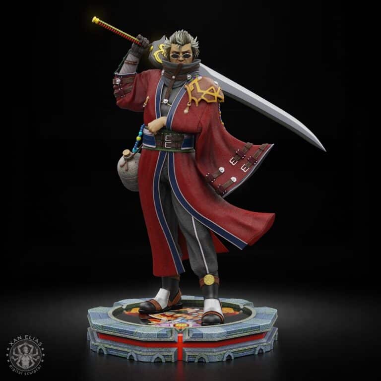 Final Fantasy - Auron | 1:4 Resin Statue | von Solar Studio ...