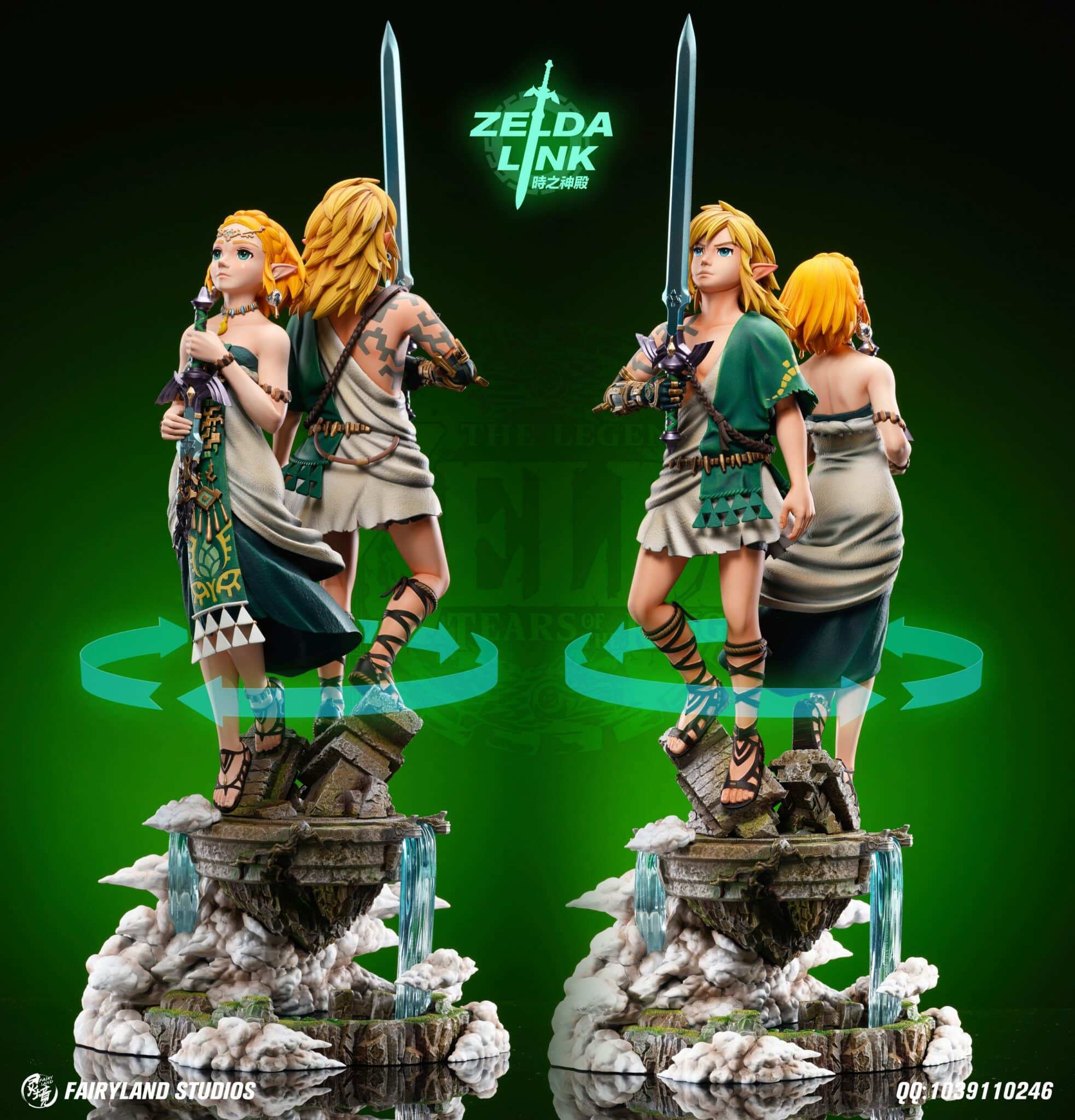 Legend of Zelda - Link & Zelda | 1:4 Resin Statue | von FairyLand ...