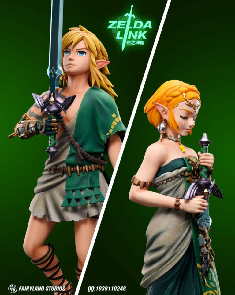 Legend of Zelda - Link & Zelda | 1:4 Resin Statue | von FairyLand ...