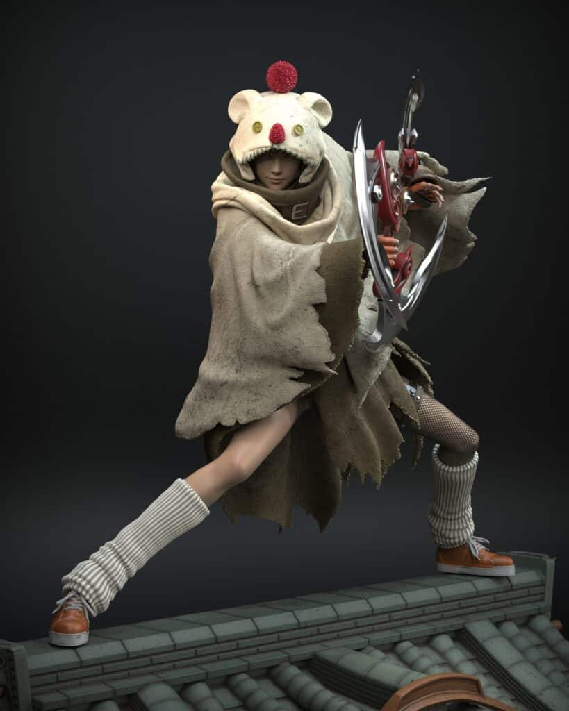 Final Fantasy - Yuffie Kisaragi | 1:4 Resin Statue | von Solar Studio ...