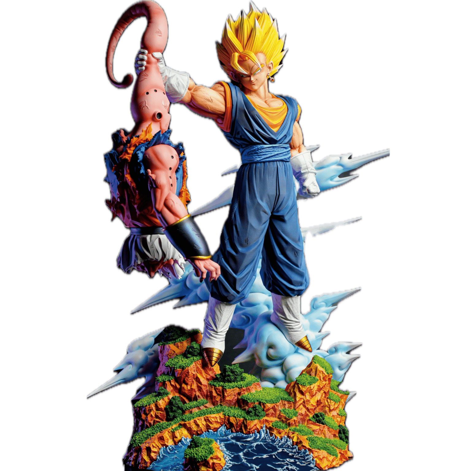 Dragon Ball Z - Vegetto vs. Buu | 1:4 Resin Statue | von Clouds Studio ...