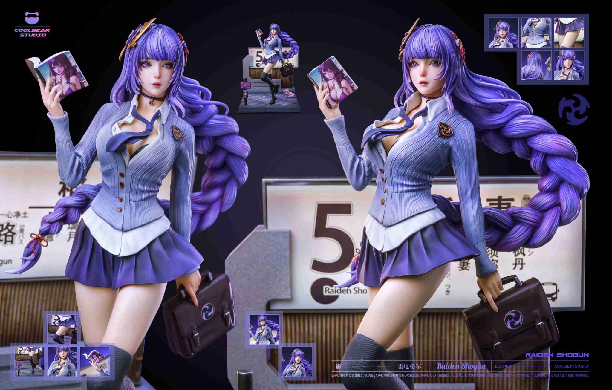 Genshin Impact - Raiden Shogun | 1:4 Resin Statue | von Coolbear Studio | HandsomeCake Goodies