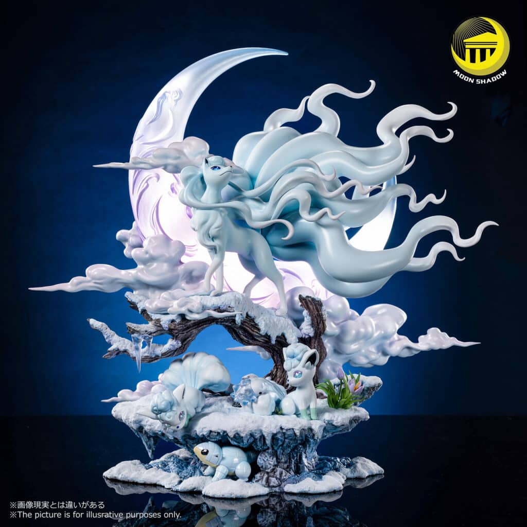 Pokémon - Ice Ninetales & Vulpix | 1:6 Resin Statue | von Moon Shadow ...
