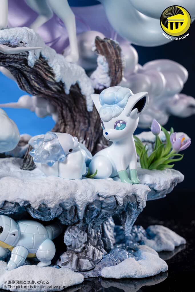 Pokémon - Ice Ninetales & Vulpix | 1:6 Resin Statue | von Moon Shadow ...
