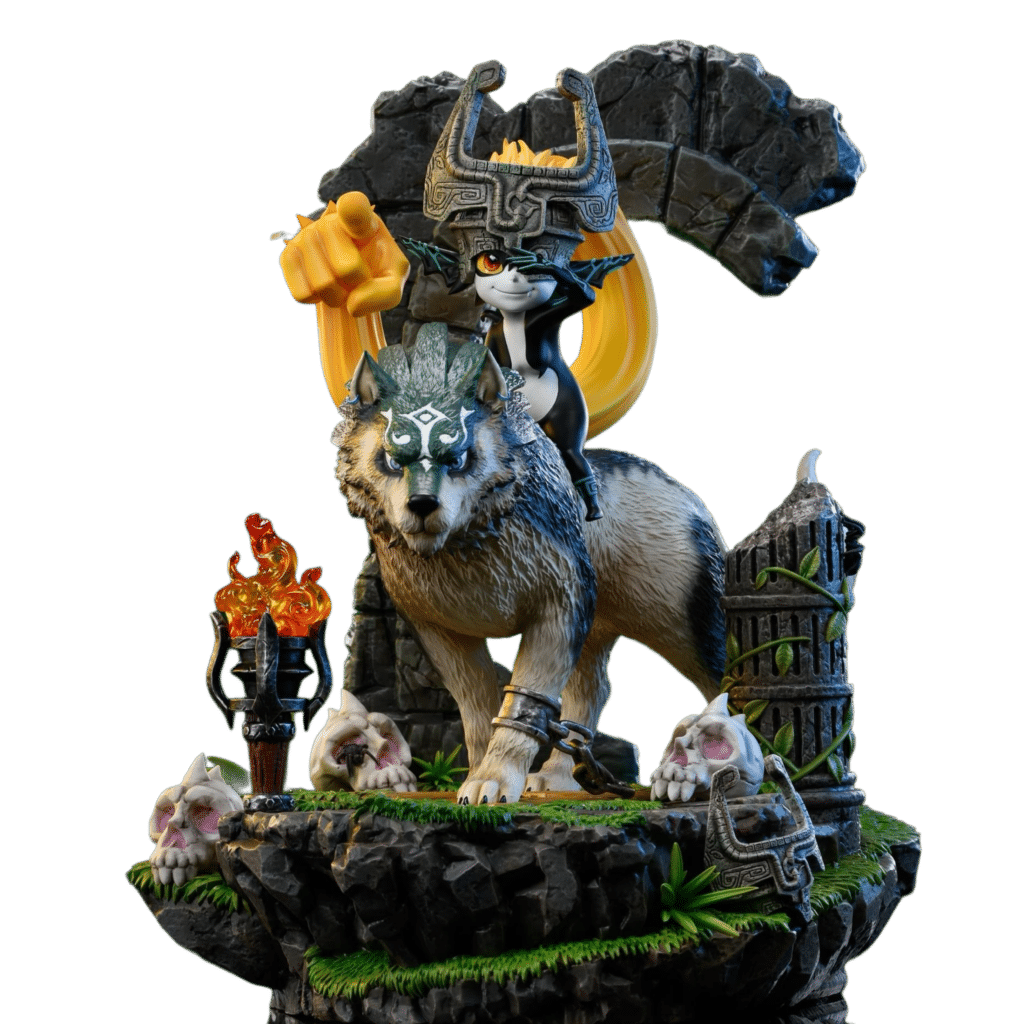 Legend of Zelda - Zelda Midna & Wolf Link | 1:4 Resin Statue | von Wake Studio | HandsomeCake ...