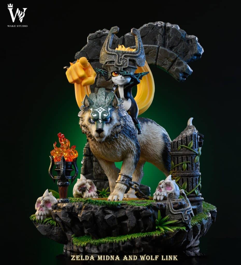 Legend of Zelda - Zelda Midna & Wolf Link | 1:4 Resin Statue | von Wake Studio | HandsomeCake ...