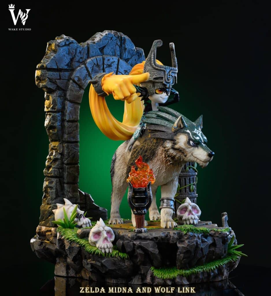 Legend of Zelda - Zelda Midna & Wolf Link | 1:4 Resin Statue | von Wake Studio | HandsomeCake ...