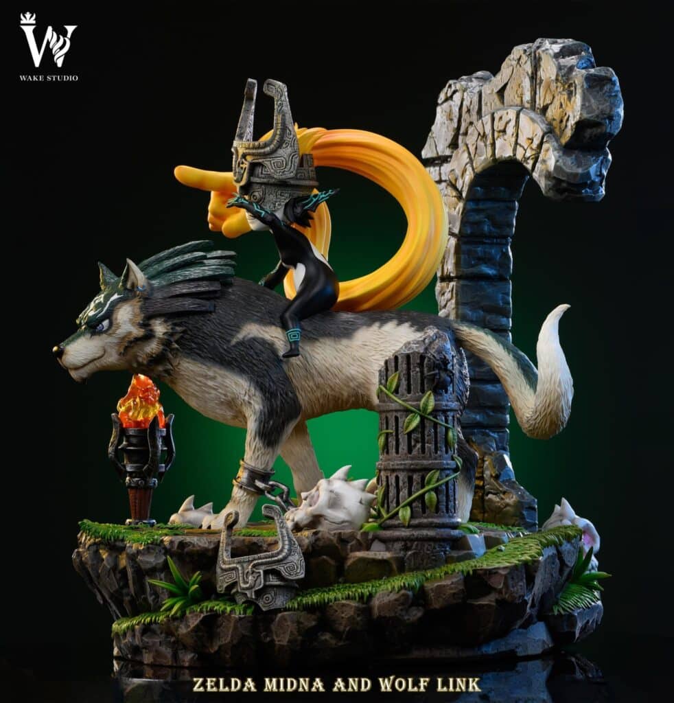 Legend of Zelda - Zelda Midna & Wolf Link | 1:4 Resin Statue | von Wake Studio | HandsomeCake ...