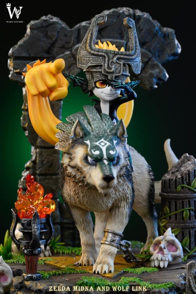 Legend of Zelda - Zelda Midna & Wolf Link | 1:4 Resin Statue | von Wake Studio | HandsomeCake ...