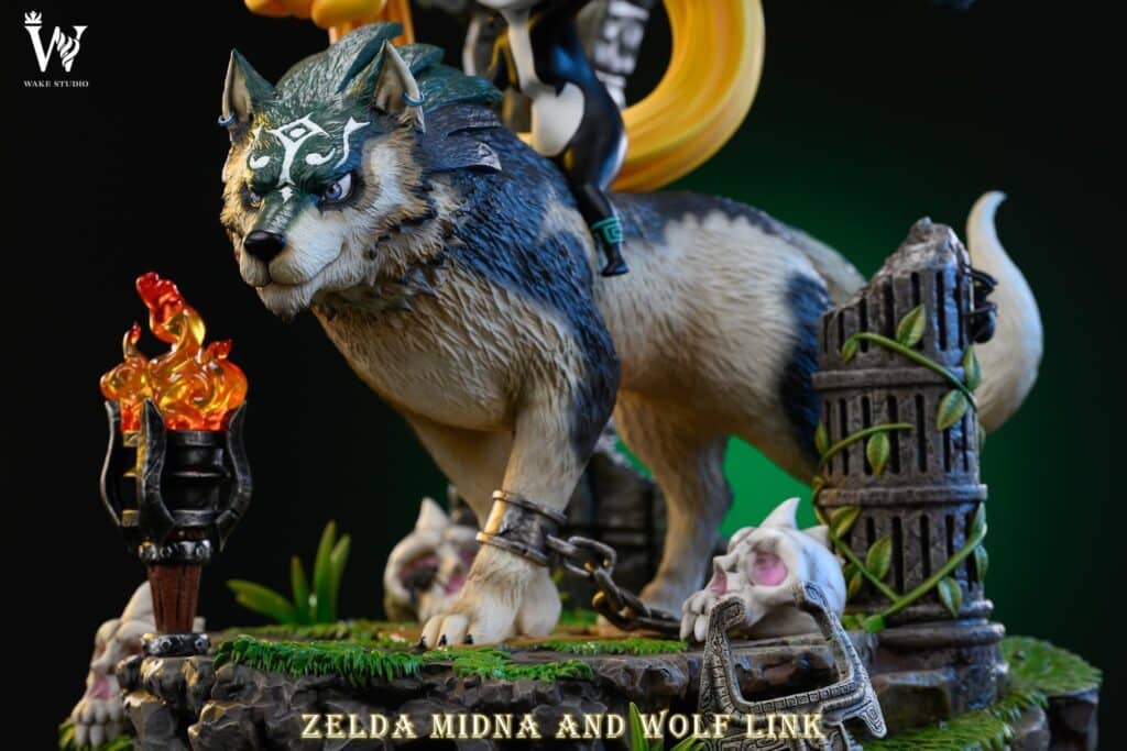 Legend of Zelda - Zelda Midna & Wolf Link | 1:4 Resin Statue | von Wake Studio | HandsomeCake ...