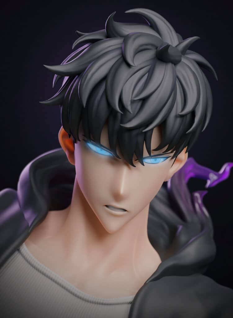 Solo Leveling - Sung Jinwoo | 1:4 Resin Statue | von Player 1 Studio ...