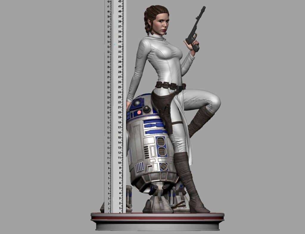 Star Wars - Princess Leia | 1:4 Resin Statue | von xionart ...