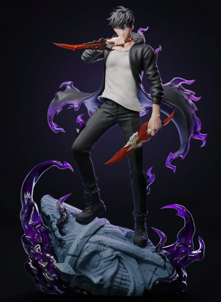 Solo Leveling - Sung Jinwoo | 1:4 Resin Statue | von Player 1 Studio ...