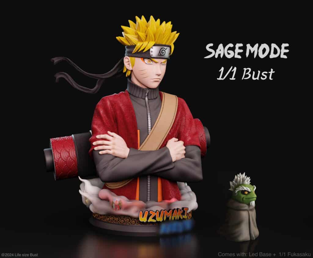 Naruto - Naruto Uzumaki | 1:1 Lifesize Bust | von Real Creation Studio ...