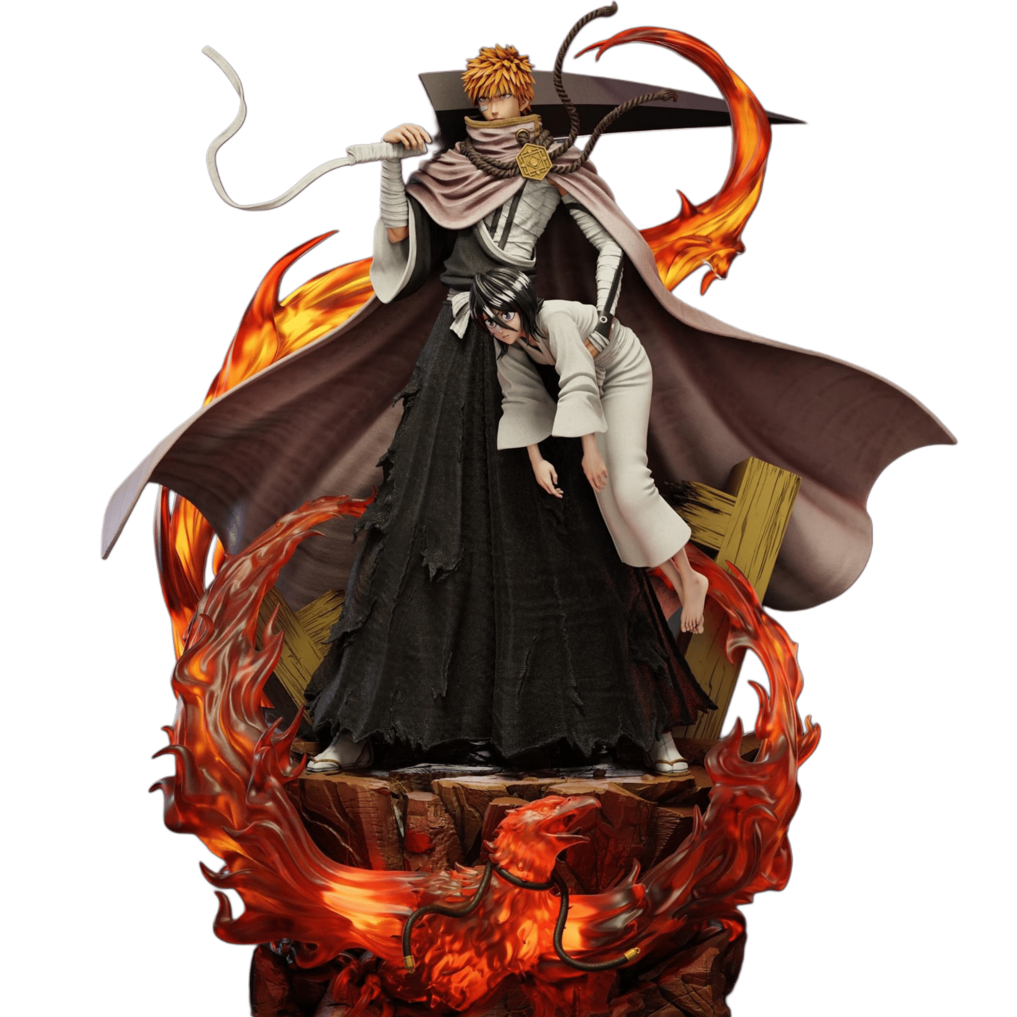 Bleach – Ichigo Kurosaki & Rukia Kuchiki | 1:6 Resin Statue | von ...