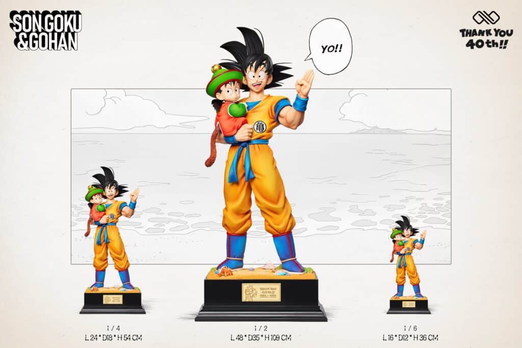 Dragon Ball - Goku & Gohan | 1:2 Resin Statue | von Infinite Studio ...